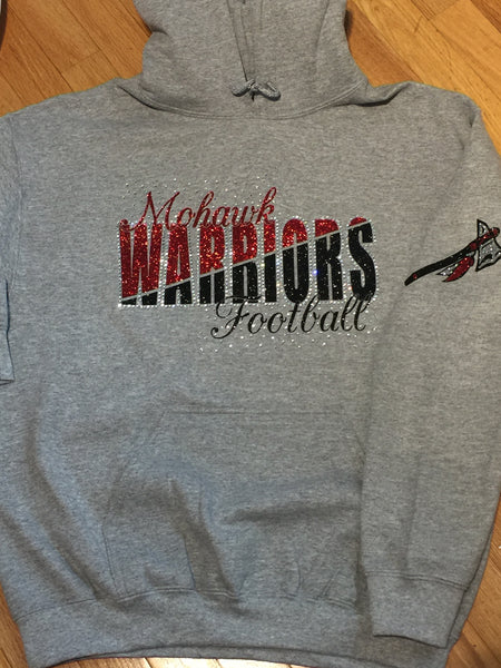 Mohawk Warriors Split Logo – Back Flip Bows