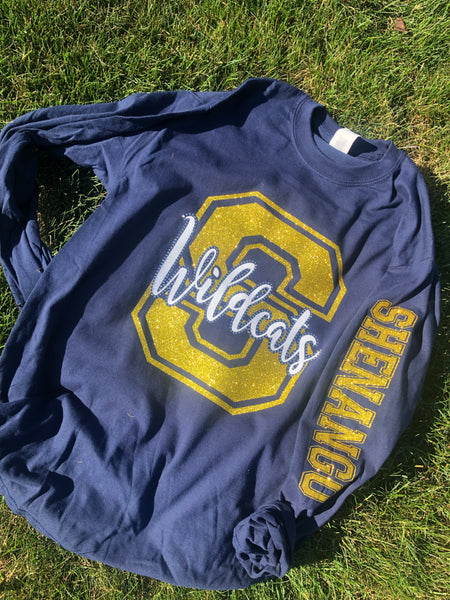 Shenango Wildcats Jumbo "S" Logo – Back Flip Bows