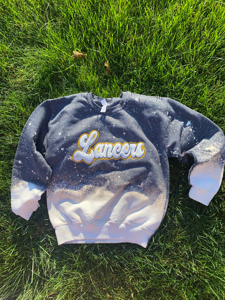 Deer Lakes Lancers Puff Logo – Back Flip Bows